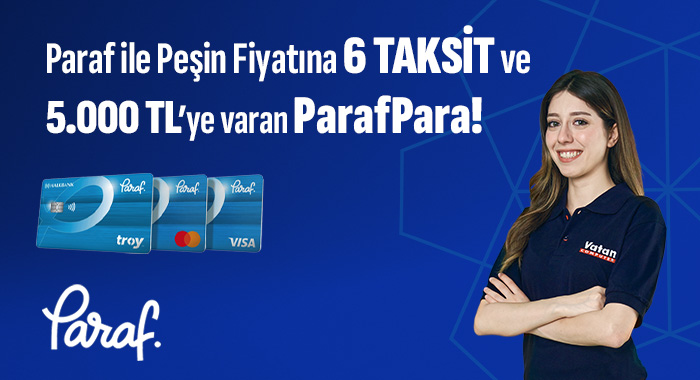 Paraf ile peşin fiyatına 6 Taksit ve 5.000 TL'ye Varan Parafpara ...
