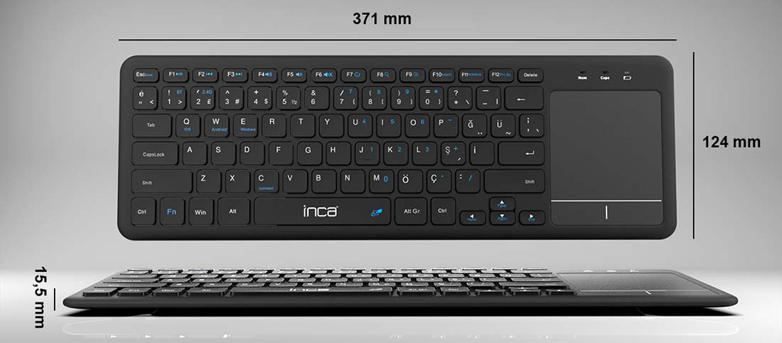 INCA IBK-568BT DUAL MODE BLUETOOTH+ 2.4G TOUCHPAD SMART KLAVYE - Vatan ...