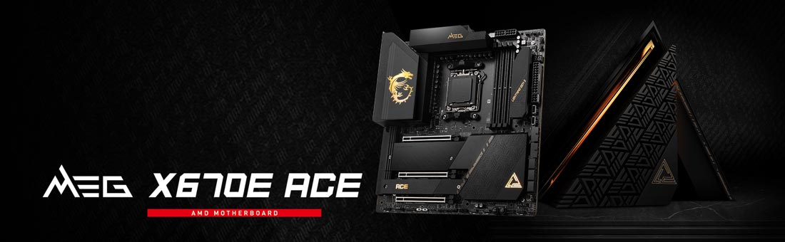 MSI MEG X670E ACE AMD X670 Soket AM5 DDR5 6666MHz (OC) M.2 Anakart ...
