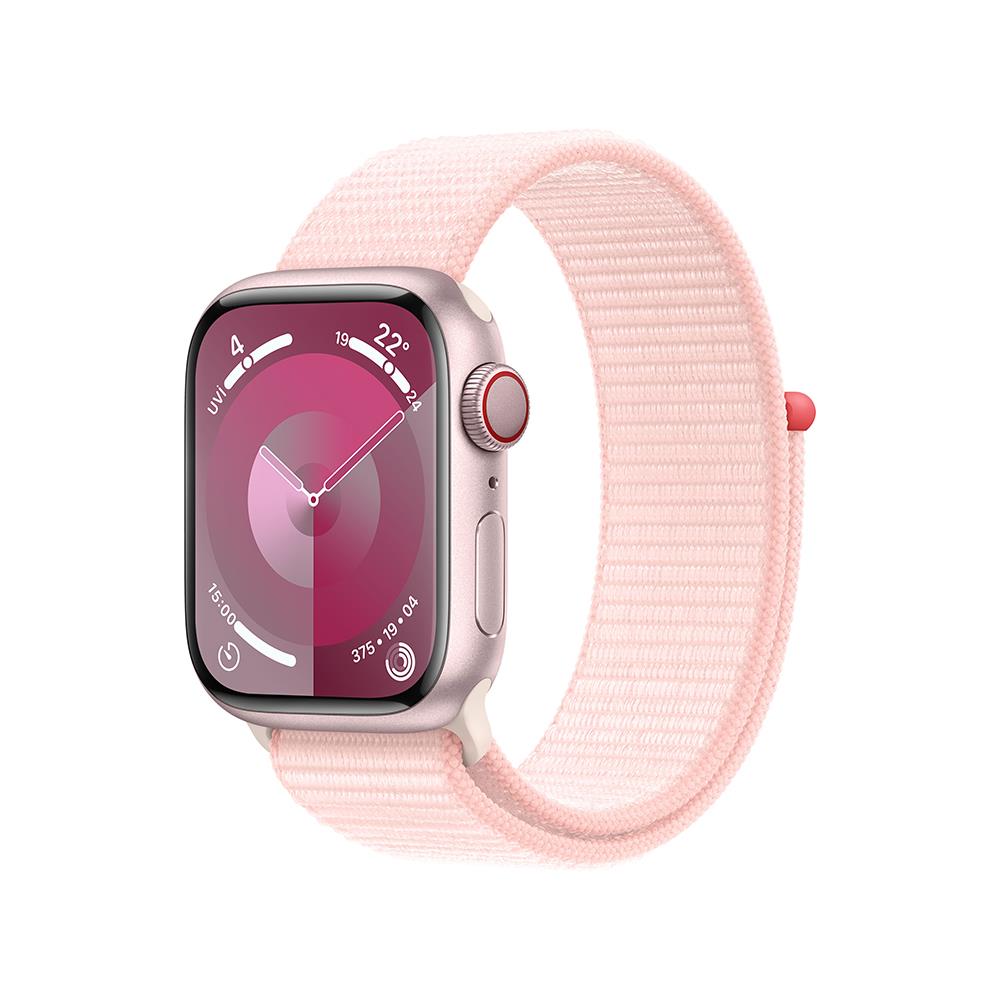 Apple Watch Series 9 GPS + Cellular 41mm Pink with Light Pink Sport ...