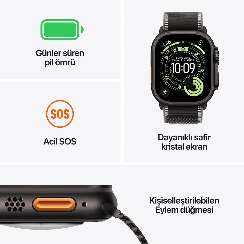 Apple Watch Ultra 3 GPS Titanyum Kasa Fiyatı ve Özellikleri - Vatan ...