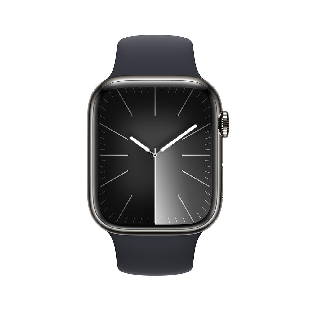 Apple Watch Series 9 GPS + Cellular 45mm Graphite Stainless Midnight ...