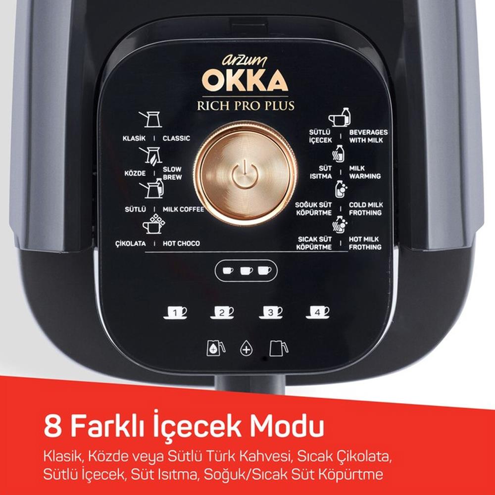 Arzum Okka Rich Pro Su Tanklı Türk Kahvesi Makinesi Fiyatı ve ...