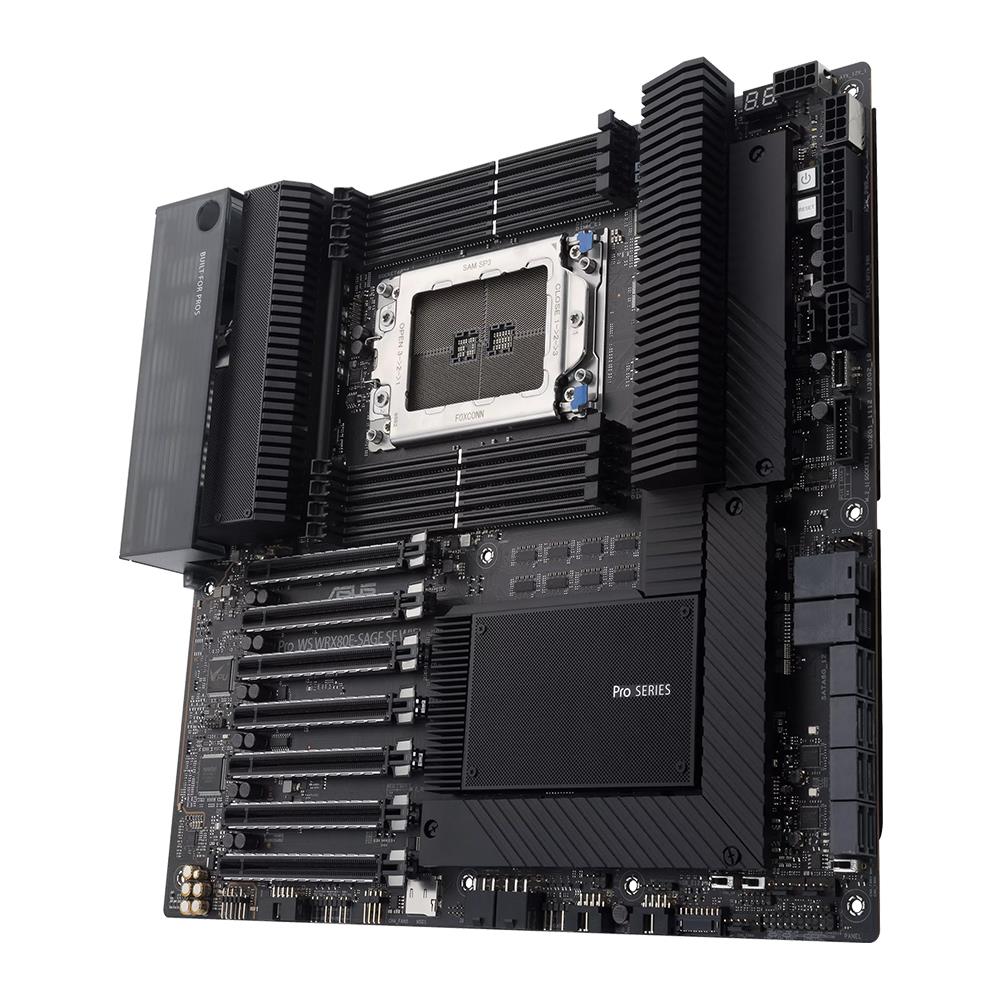 ASUS PRO WS WRX80E-SAGE SE 3200mhz (OC) M.2 Wi-Fi WRX80 e-ATX Anakart ...