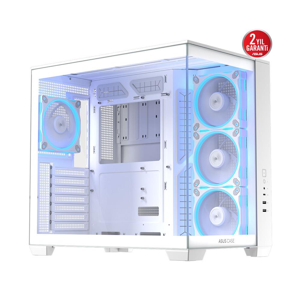 ASUS A32 PLUS TG ARGB BEYAZ 4x120mm ARGB FANLI ATX KASA - Vatan Bilgisayar