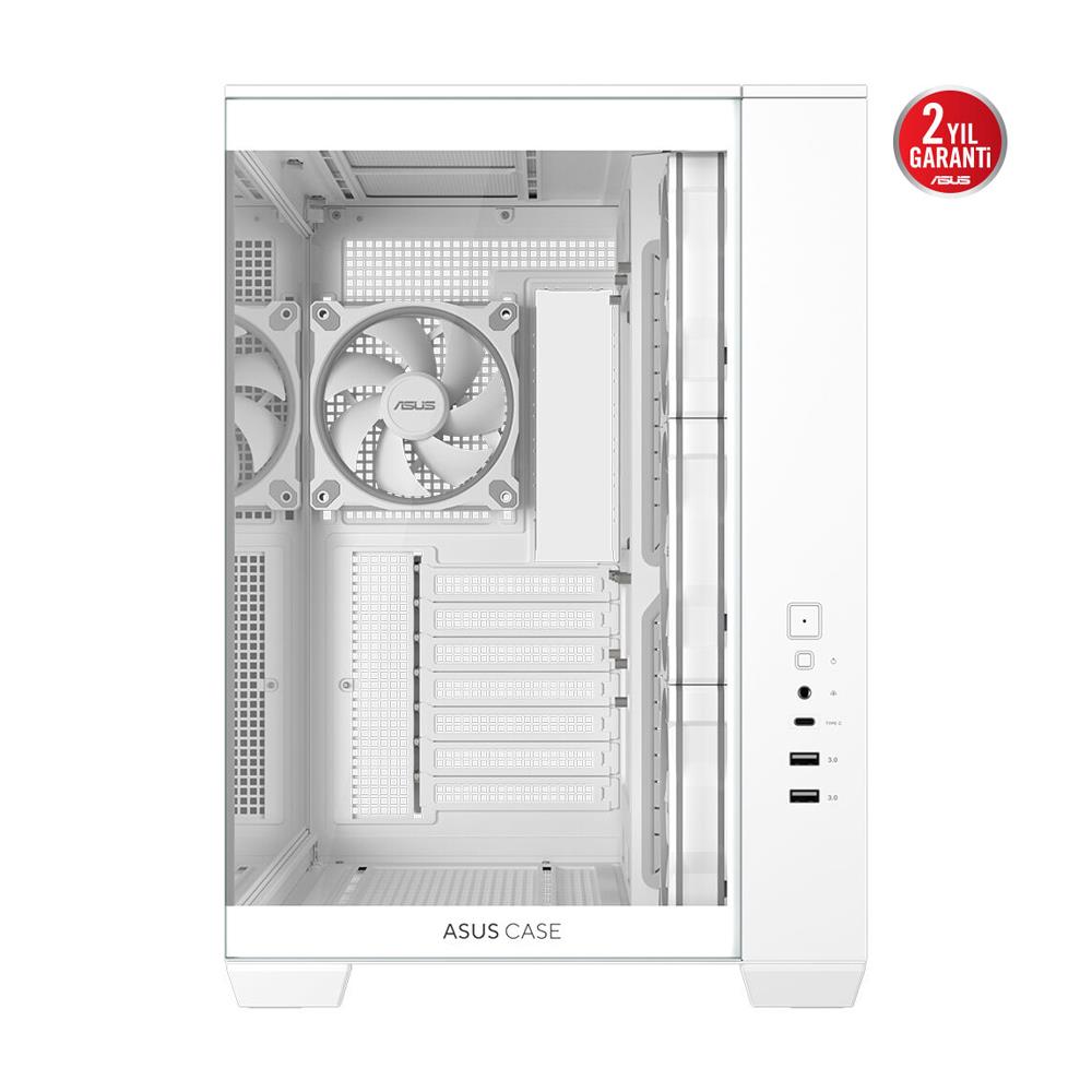 ASUS A32 PLUS TG ARGB BEYAZ 4x120mm ARGB FANLI ATX KASA - Vatan Bilgisayar