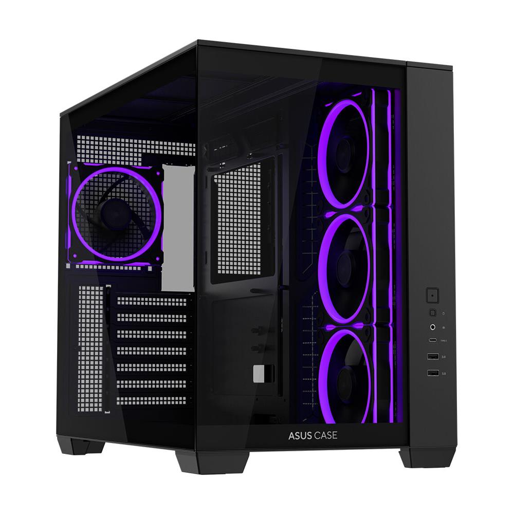 ASUS A32 PLUS TG ARGB SİYAH 4x120mm ARGB FANLI ATX KASA - Vatan Bilgisayar