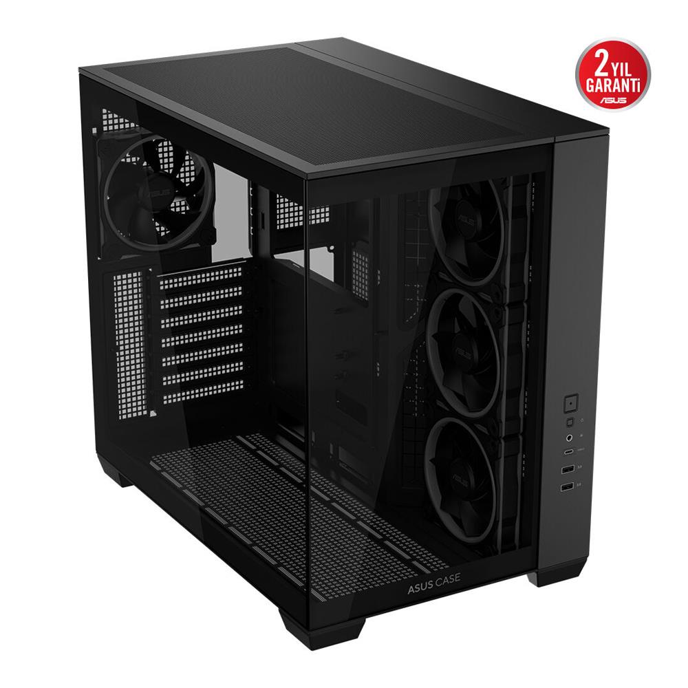 ASUS A32 PLUS TG ARGB SİYAH 4x120mm ARGB FANLI ATX KASA - Vatan Bilgisayar