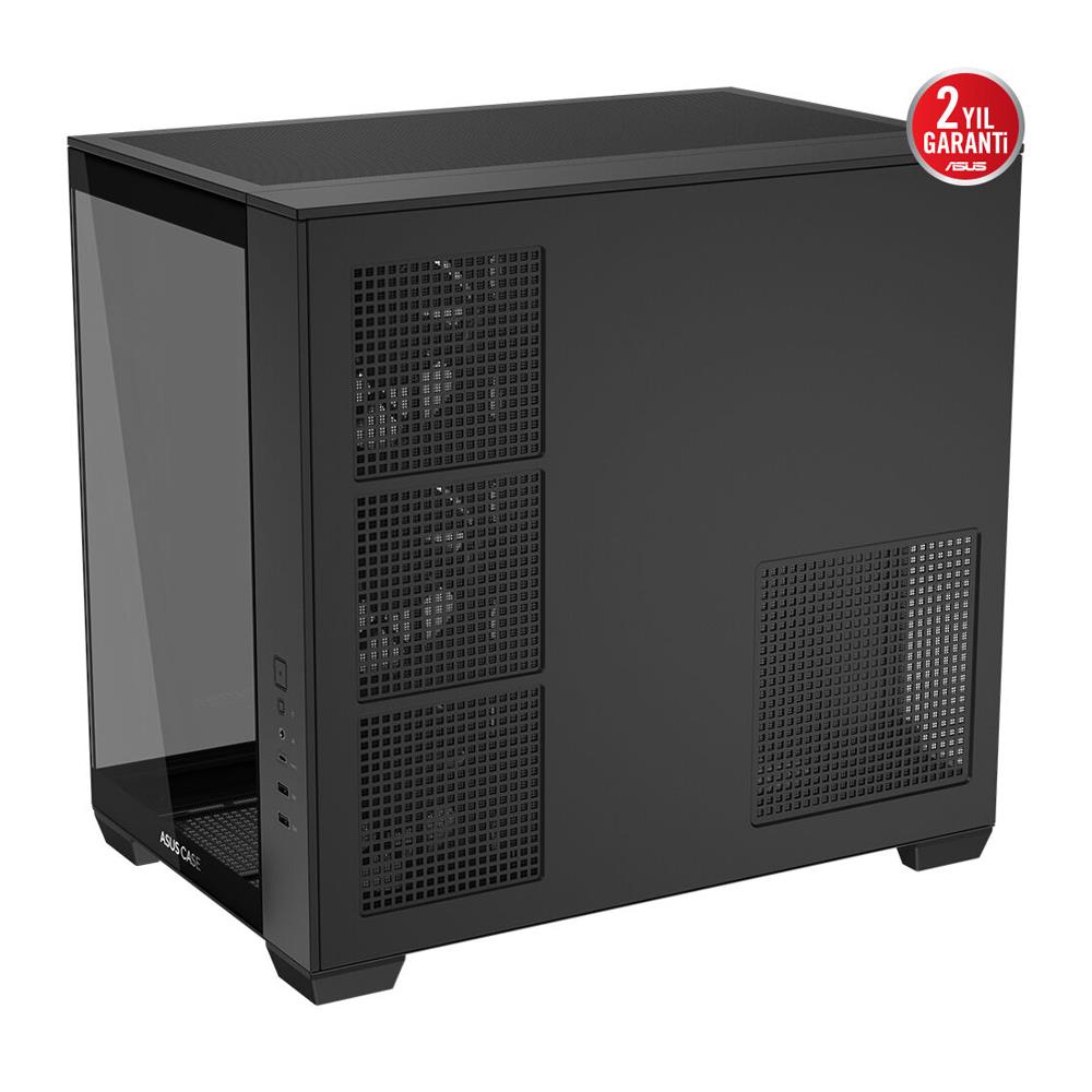 ASUS A32 PLUS TG ARGB SİYAH 4x120mm ARGB FANLI ATX KASA - Vatan Bilgisayar