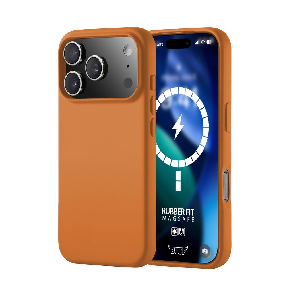 Buff iPhone 17 Pro Max Magsafe Rubber Fit Silikon Kılıf Orange - Vatan ...
