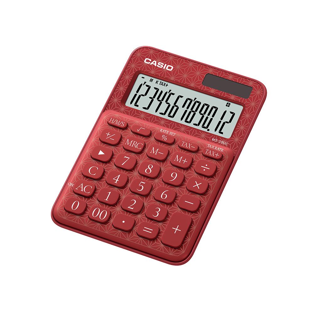 CASIO MS-20UC-JRD MASAÜSTÜ MAVİ HESAP MAKİNESİ - Vatan Bilgisayar