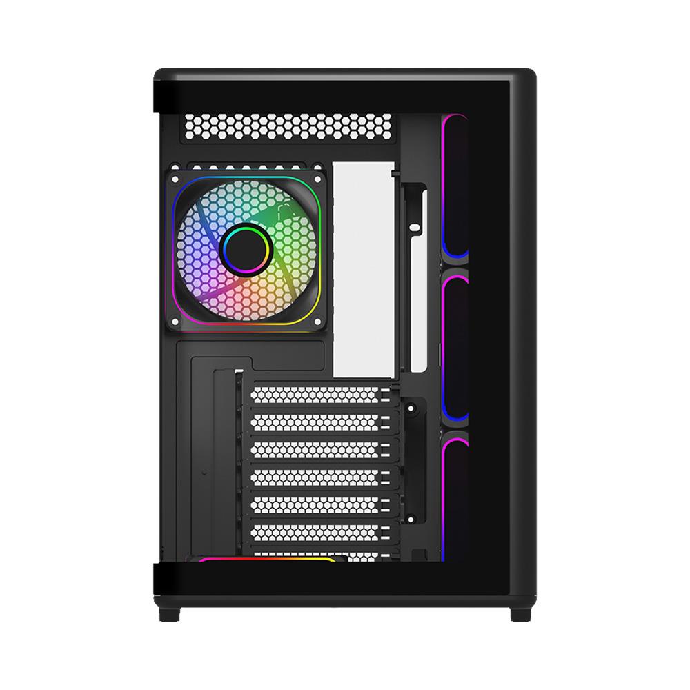COOLER MASTER ELITE 600 CURVE TG 7x120mm ARGB ATX SİYAH KASA - Vatan ...