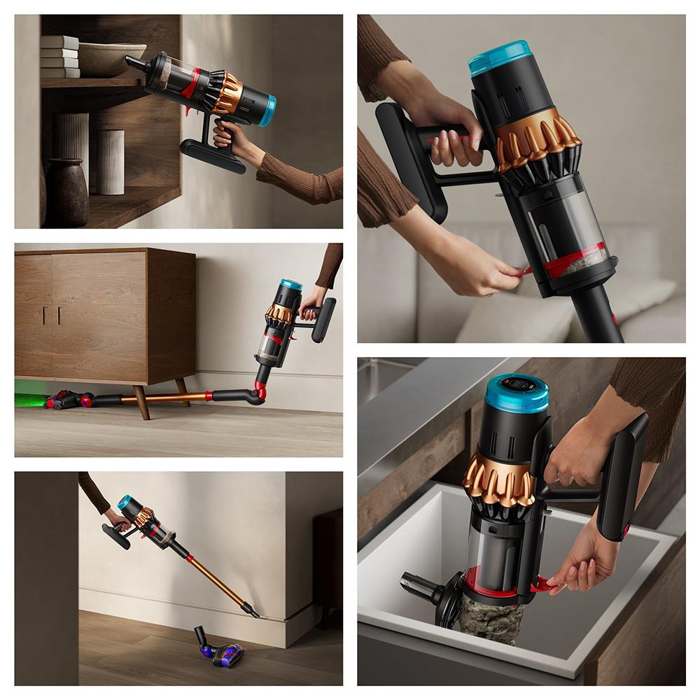 Dyson V16 Piston Animal (Mat siyah/Bakır) Kablosuz Şarjlı Dikey Süpürge ...