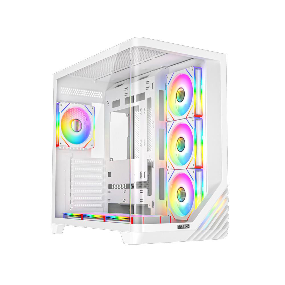 FAZEON F3 750W 80PLUS BRONZE 7x120mm ARGB Fanlı ATX Beyaz Bilgisayar ...