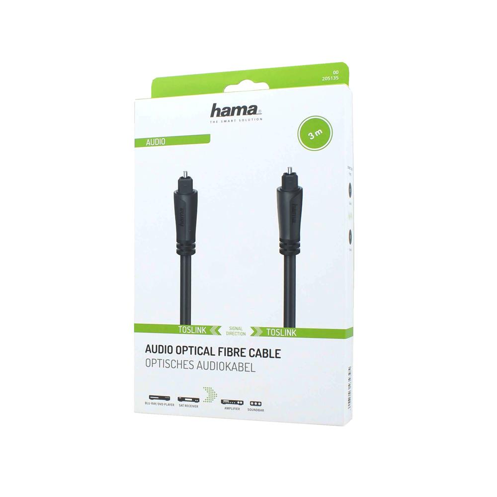Hama HM.205135 Optik Fiber Kablo, ODT Plug, 3m - Vatan Bilgisayar