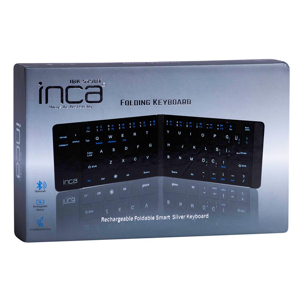 INCA IBK-579BT BLUETOOTH 3.0 KATLANABİLİR AKILLI KLAVYE - Vatan Bilgisayar