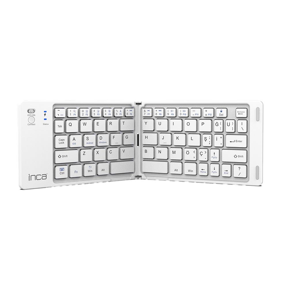 INCA IBK-580BT BLUETOOTH KATLANABİLİR KABLOSUZ KLAVYE-BEYAZ - Vatan ...