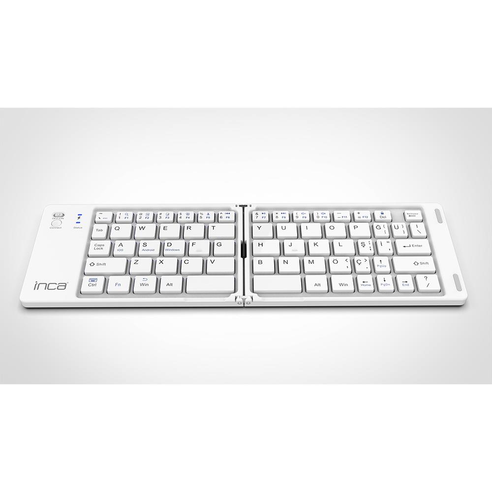 INCA IBK-580BT BLUETOOTH KATLANABİLİR KABLOSUZ KLAVYE-BEYAZ - Vatan ...