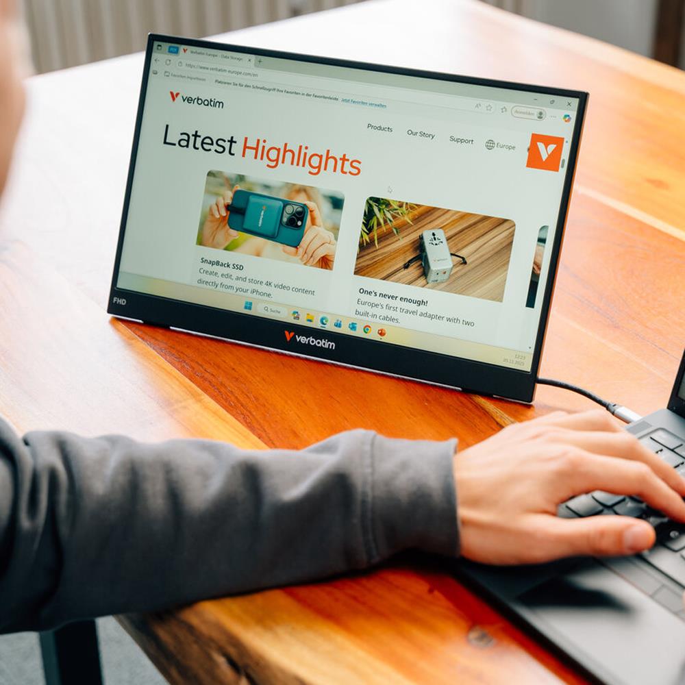VERBATIM 15,6" LIGHT 10Ms 60Hz FULL HD IPS Taşınabilir Monitör Fiyatı ...